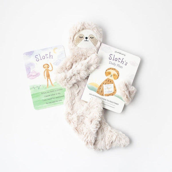 Slumberkins Sloth Snuggler + Intro Book - Routines - Satara Home and Baby